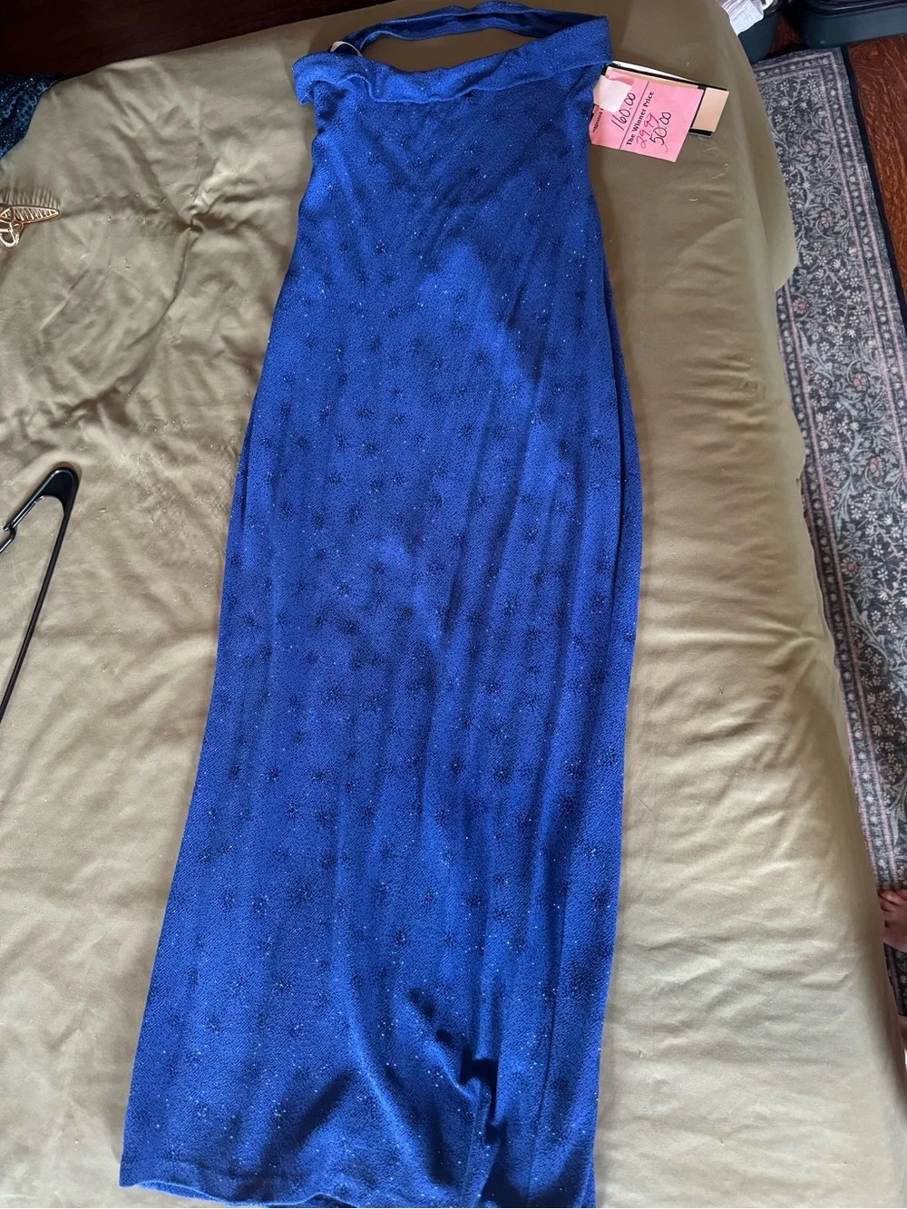 Winner | Dresses | Blue Sparkle Oneshoulder Maxi Dress | Poshmark